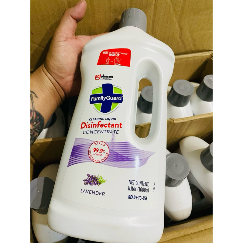 family guard cleaning liquid disinfectant concentrate 1000ml (lavender ...