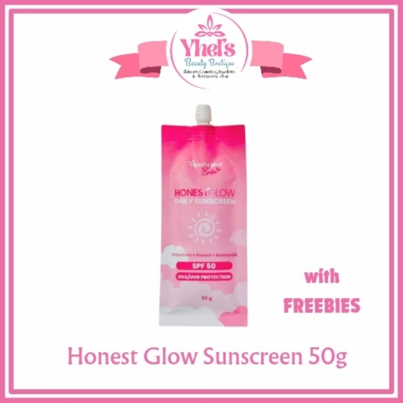 Honest Glow Sunscreen Gel cream 50g | Shopee Philippines