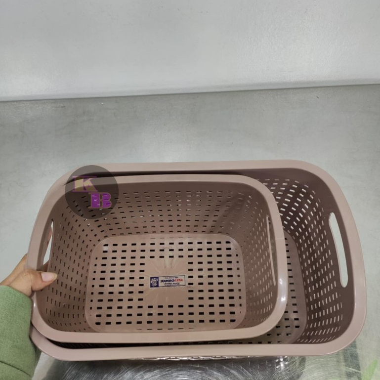 Organizer Tray Jumbolita basket heavy duty #2415 rattan basket | Shopee ...