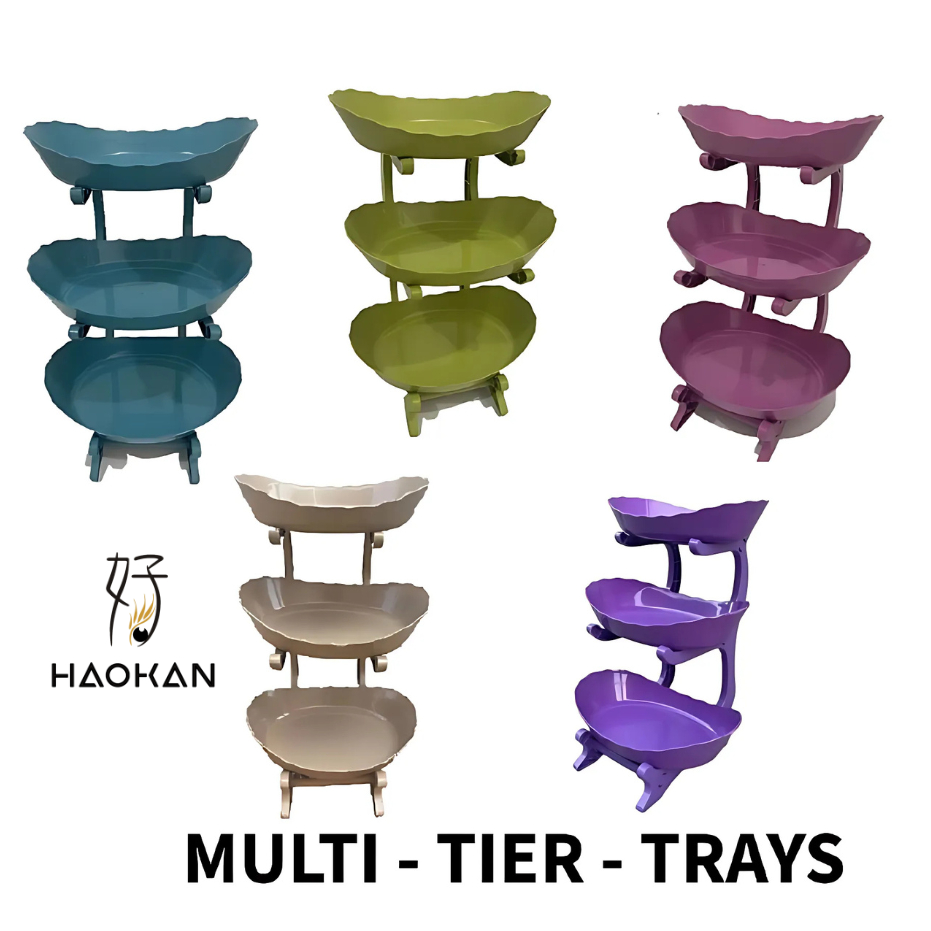 PLASTIC TRAY MULTI LAYERED 3 LAYERS TRAY FOOD TRAY FRUIT TRAY FOOD ...