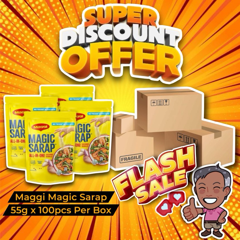 Maggi Magic Sarap All-In-One Seasoning Granules 55g x 100pcs Per Box ...