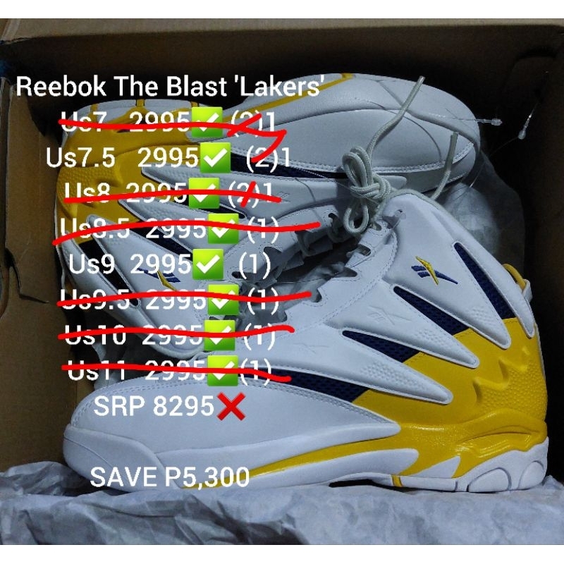 Reebok The Blast 'Lakers' | Shopee Philippines