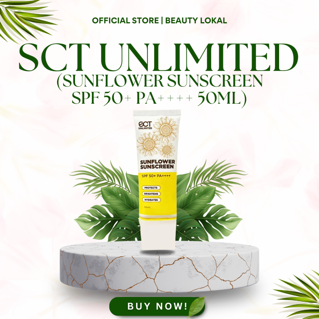 SCT UNLIMTED SUNFLOWER SUNSCREEN SPF 50+ PA++++ 50ML | Shopee Philippines
