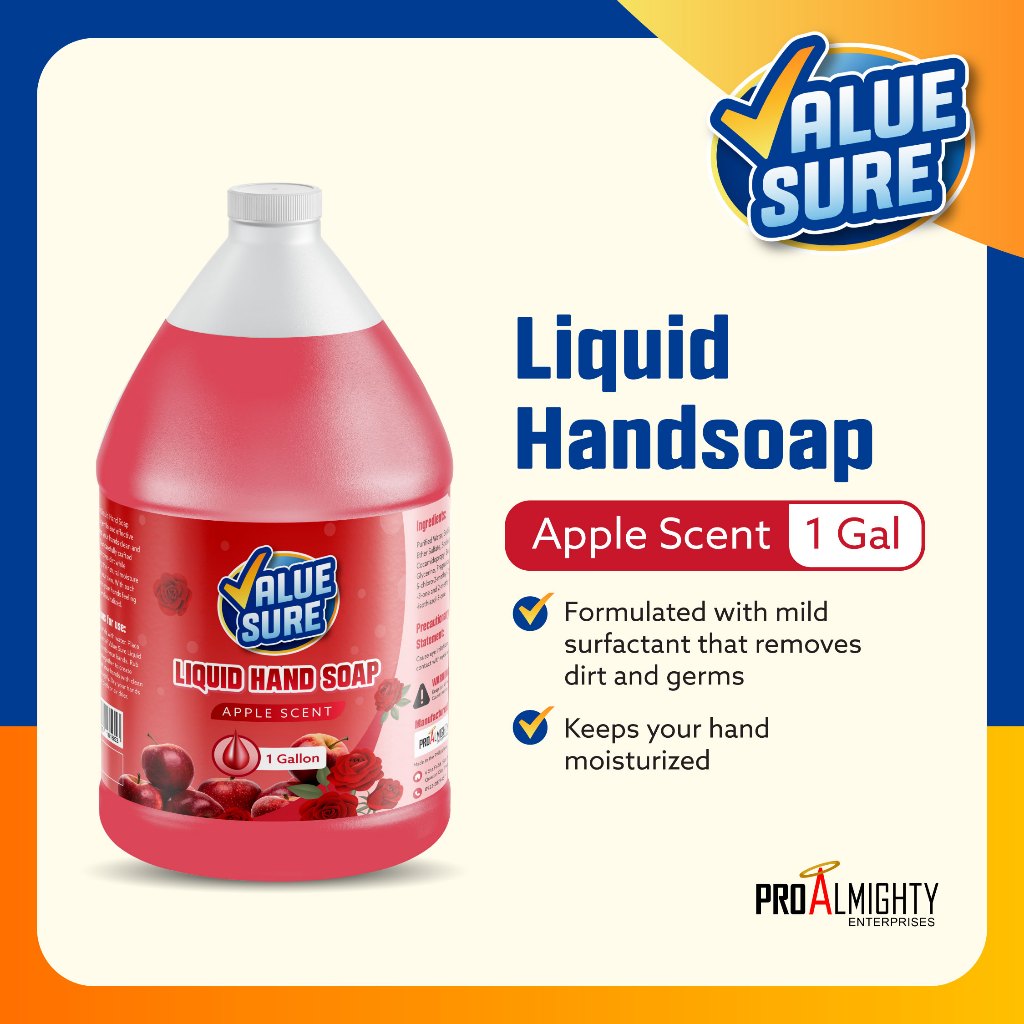 Value Sure Liquid Hand Soap 1 Gallon | Moisturizing & Gentle Clean ...