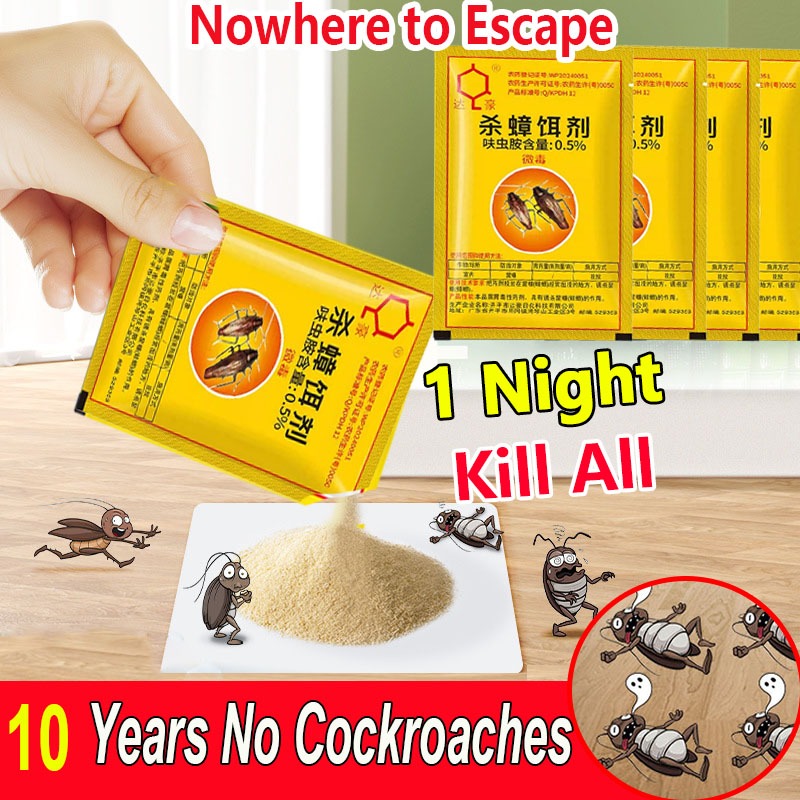 20pcs Original Effective Cockroach Ipis Killer Powder Killing Bait ...