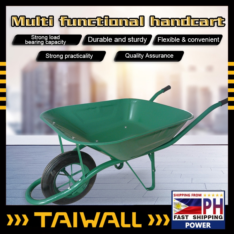 Heavy duty wheelbarrow, suitable for gardening, construction, etc., 14 ...
