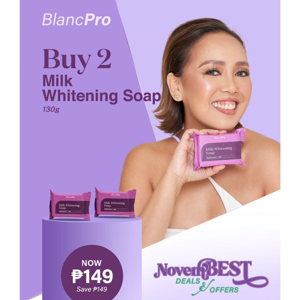 Blanc Pro Milk Whitening Soap Bleaching Soap Blancpro | Shopee Philippines