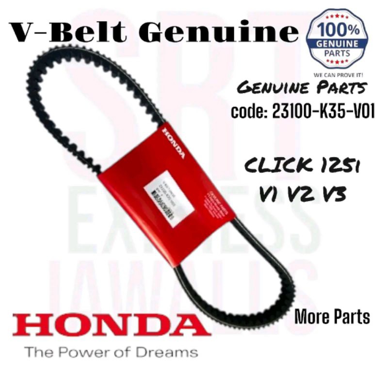 V-Belts Honda Genuine CLICK 125 V1 V2 V3 CVT Belt Motorcycle Scooter ...
