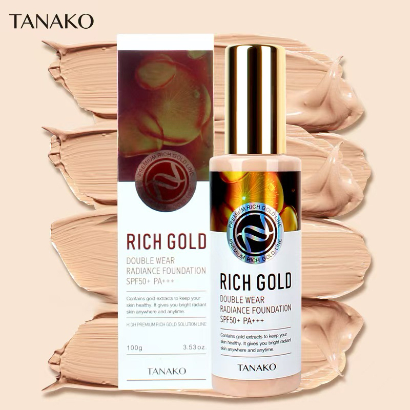 J&r FDA TANAKO RICH GOLD Double Wear Radiance Foundation Waterproof ...