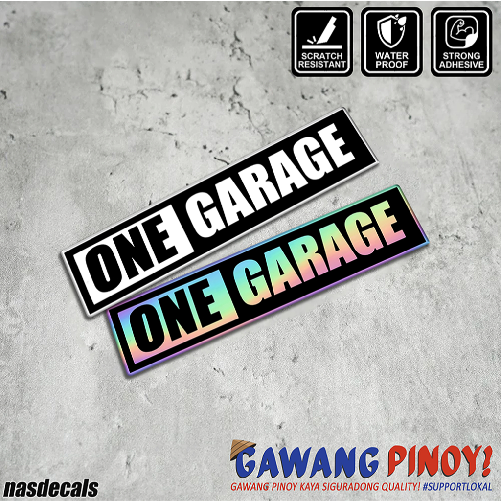 One Garage Sticker for Motorcycle Sticker Waterproof Decals Helmet ...