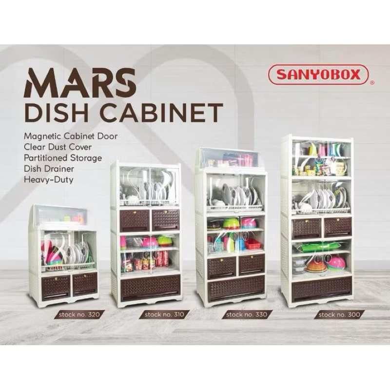 SANYO BOX 310 320 330 MARS dish cabinet GOOD quality with drawer and ...