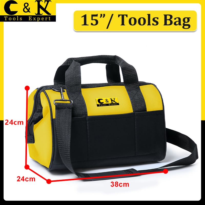 C&K Tool Bag Waterproof Storage For Tools Hardware strong Durable Electrician Thickened Oxford ...