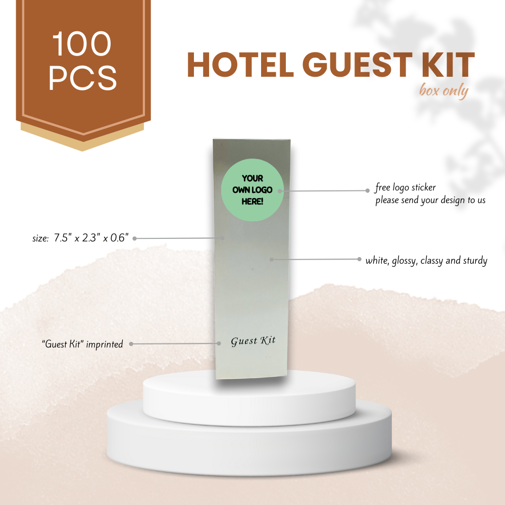 FREE LOGO | Guest Kit Box 100pcs | B&Buddy | Shopee Philippines