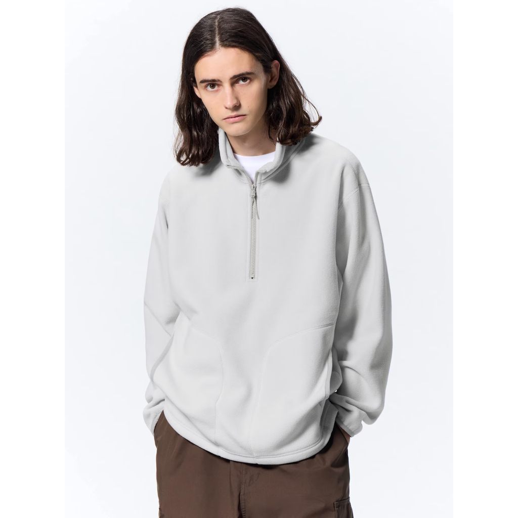 GU HALF ZIP MICRO FLEECE PULLOVER | Shopee Philippines
