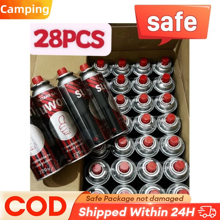 ⭐Ready Stock⭐28pcs butane gas 1 box for portable gas stove butane Gas ...