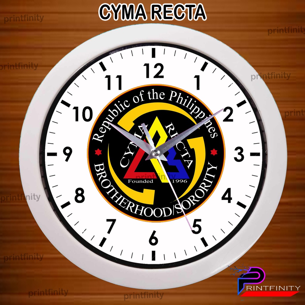 CYMA RECTA FRATERNITY WALLCLOCK | Shopee Philippines