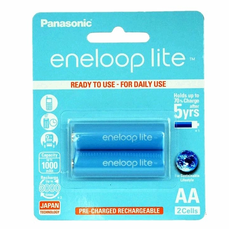 Panasonic Eneloop LITE AA 1.2V 950mAh Recharges up to 3000x | Shopee ...
