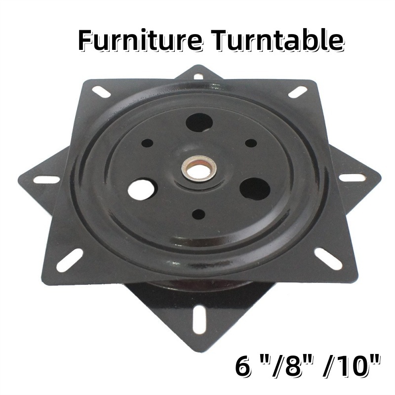 6 ""/8"" /10 ""Small Turntable Base Furniture Turntable Square Iron ...