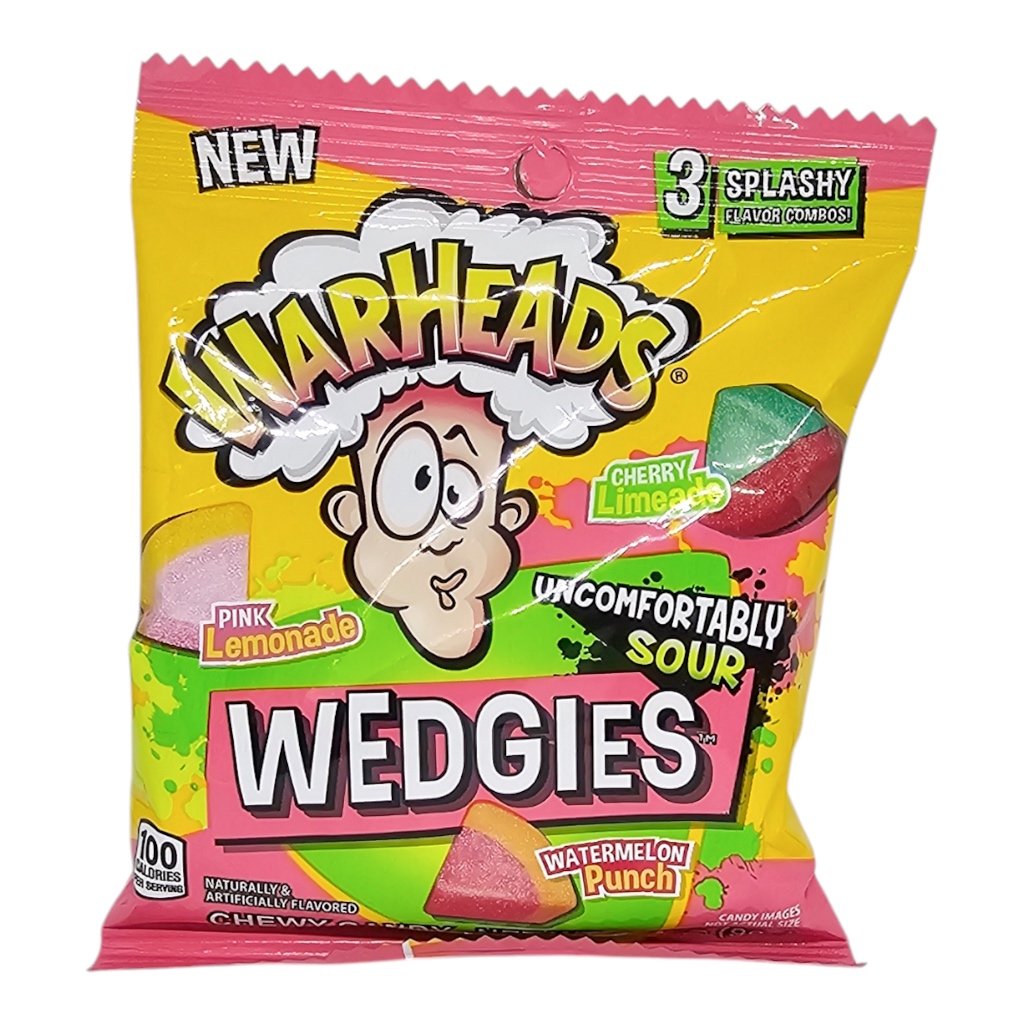 Warheads Wedgies Chewy Candy, 3.5 oz (99 g), Sour and Fruity Flavors ...