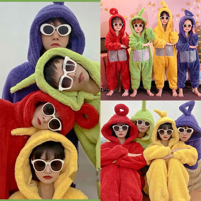 Teletubbies Cosplay Costume Unisex pajamas Party Cosplay Dipsy Laa Po ...