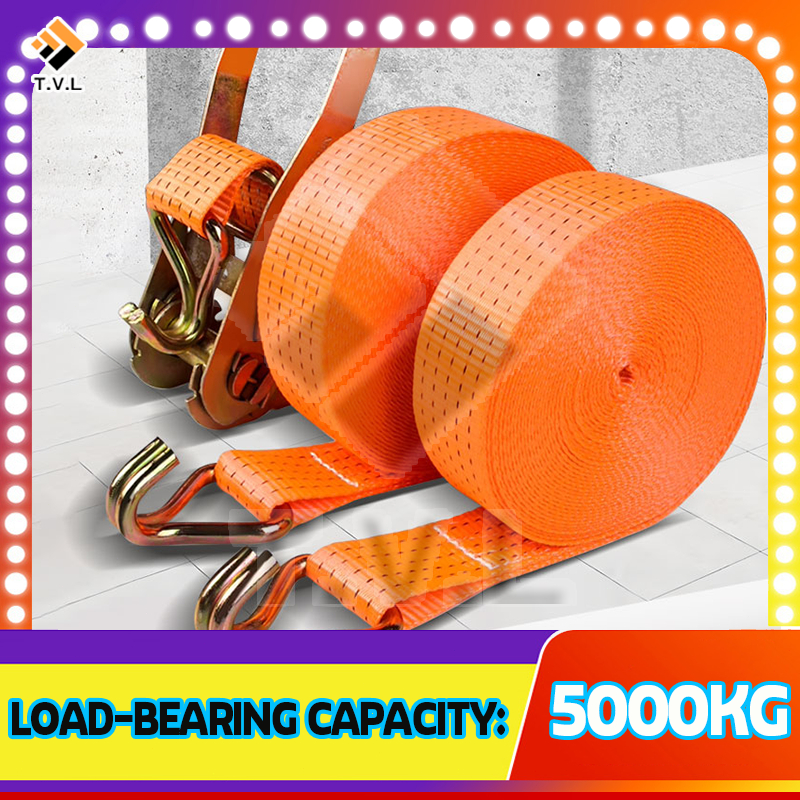 TVL Industrial Cargo Strap Belt Heavy Duty Adjustable Ratchet Cargo Tie ...