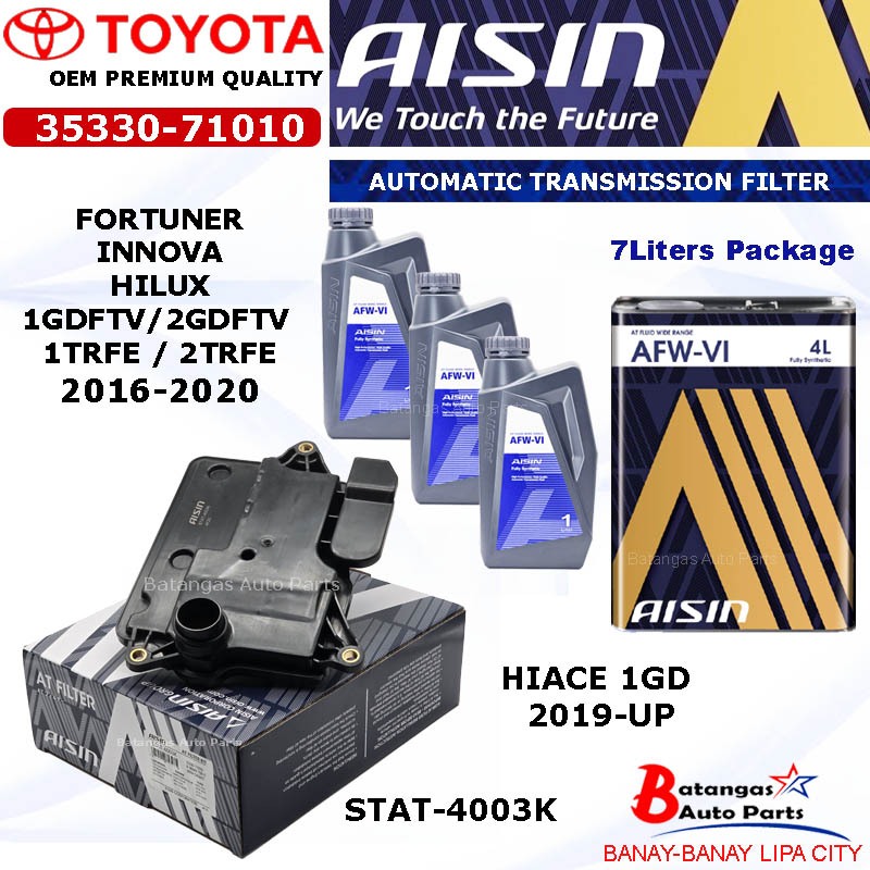 Aisin Transmission Filter Fortuner Hilux Innova HiAce 1GD 2GD 1TR 2TR ...