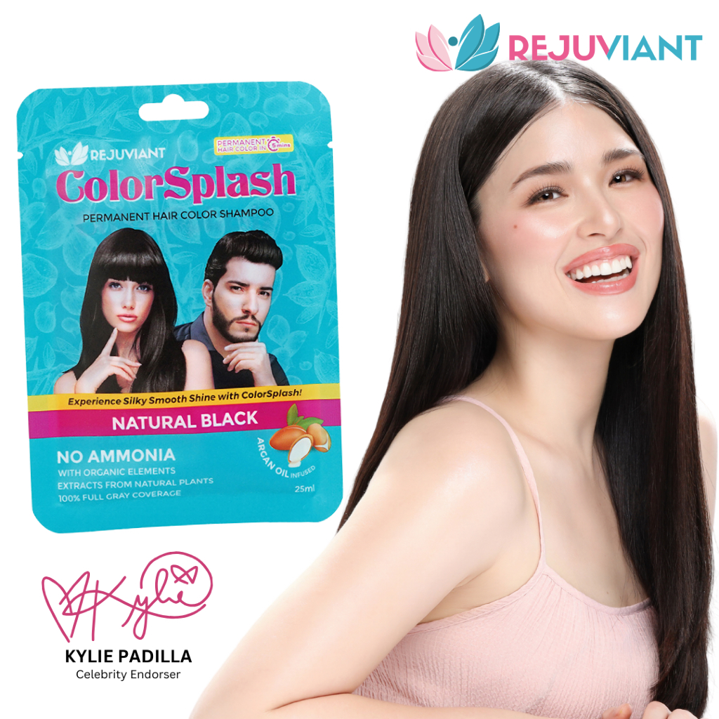 Rejuviant Ph ColorSplash Permanent Hair Color Blackening Shampoo Black ...
