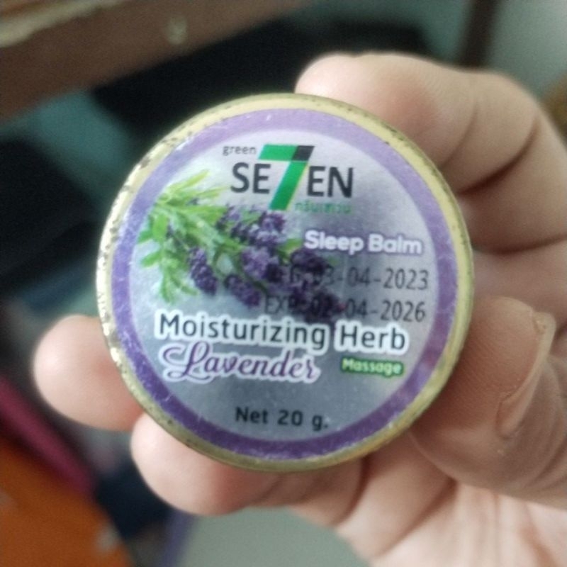 Sleep balm from Seven Green lavender scent moisturizing herb to help ...