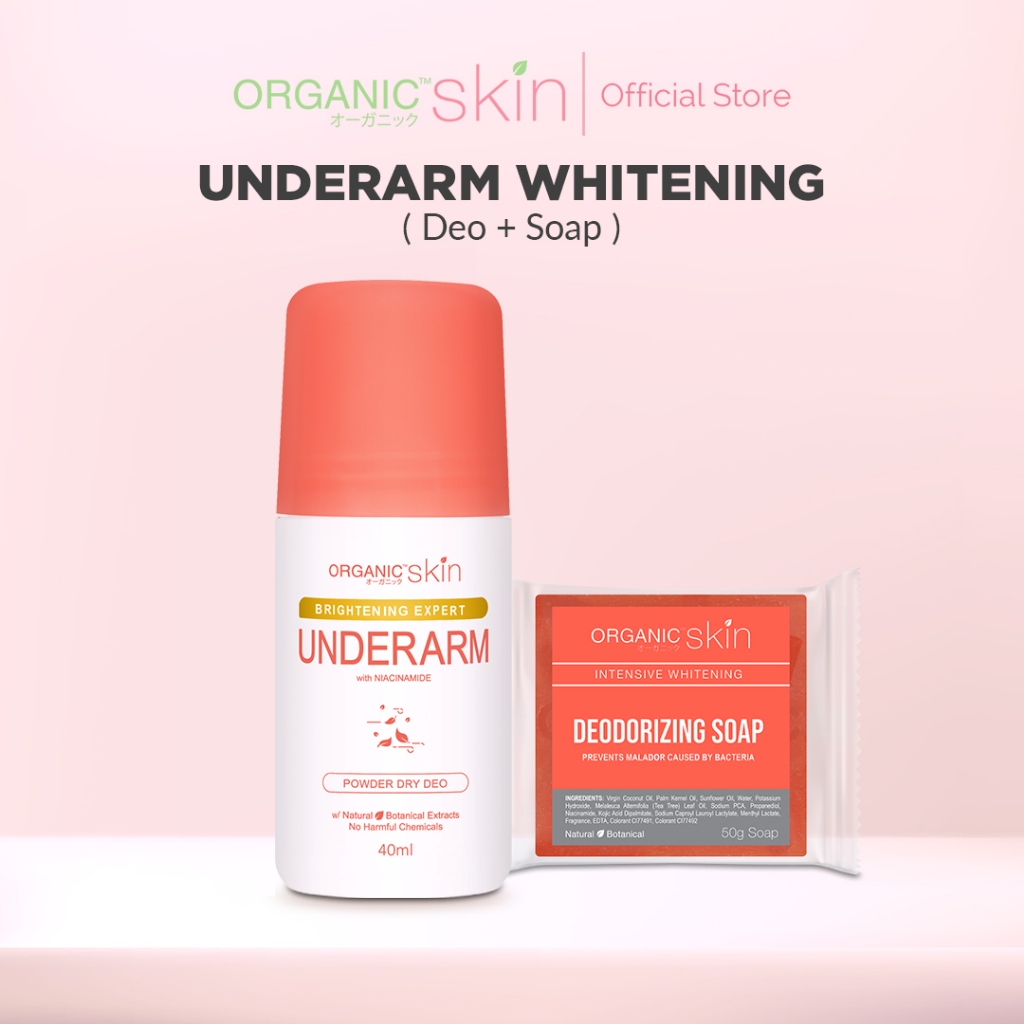 Organic Skin Japan Underarm Whitening Set Powder Dry Deo 40ml & 50g ...