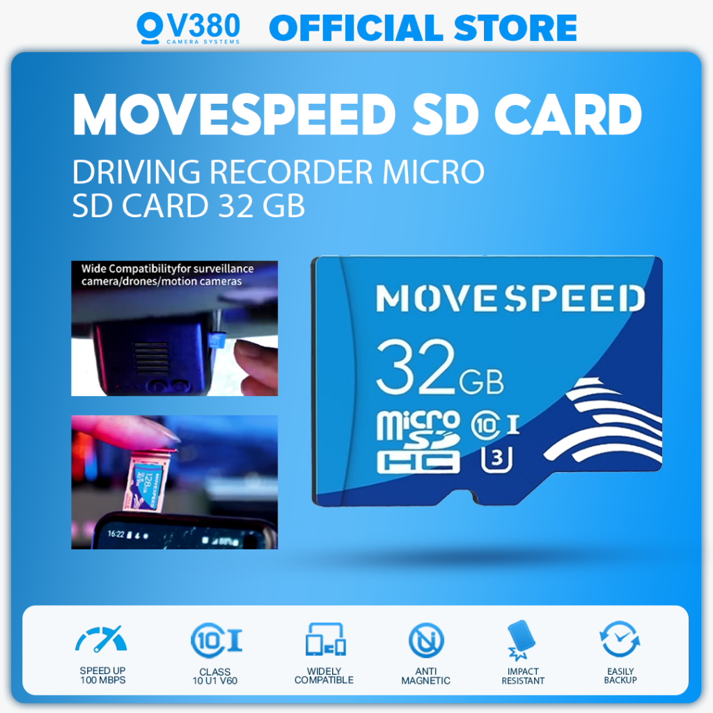 Move Speed Micro SD Card 32GB V30 4k High Speed | Shopee Philippines