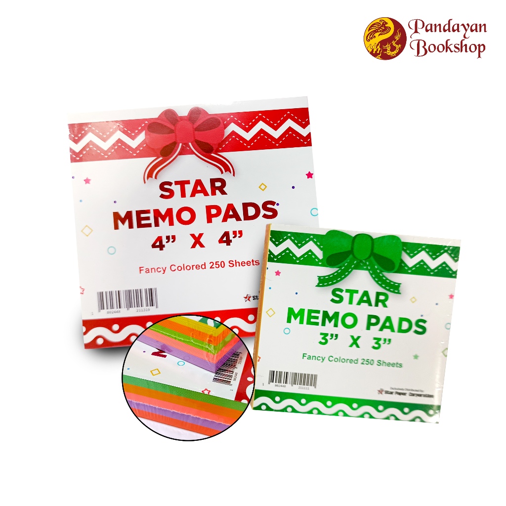 Star Memo Pads Fancy Colored 250's | Shopee Philippines