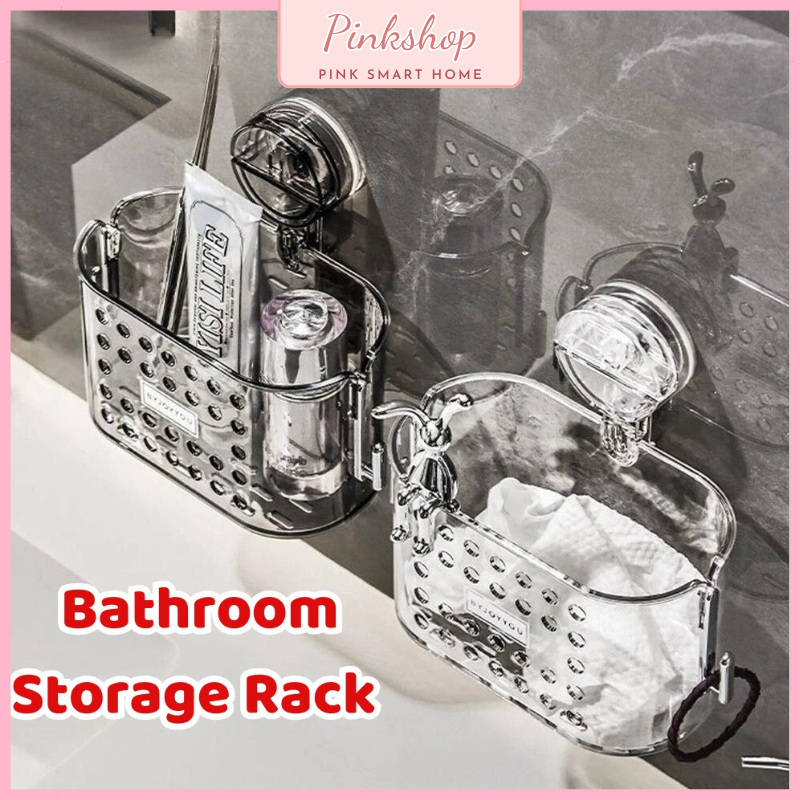 Bathroom Storage Rack Bathroom Caddy Basket with Suction Cups Shower ...