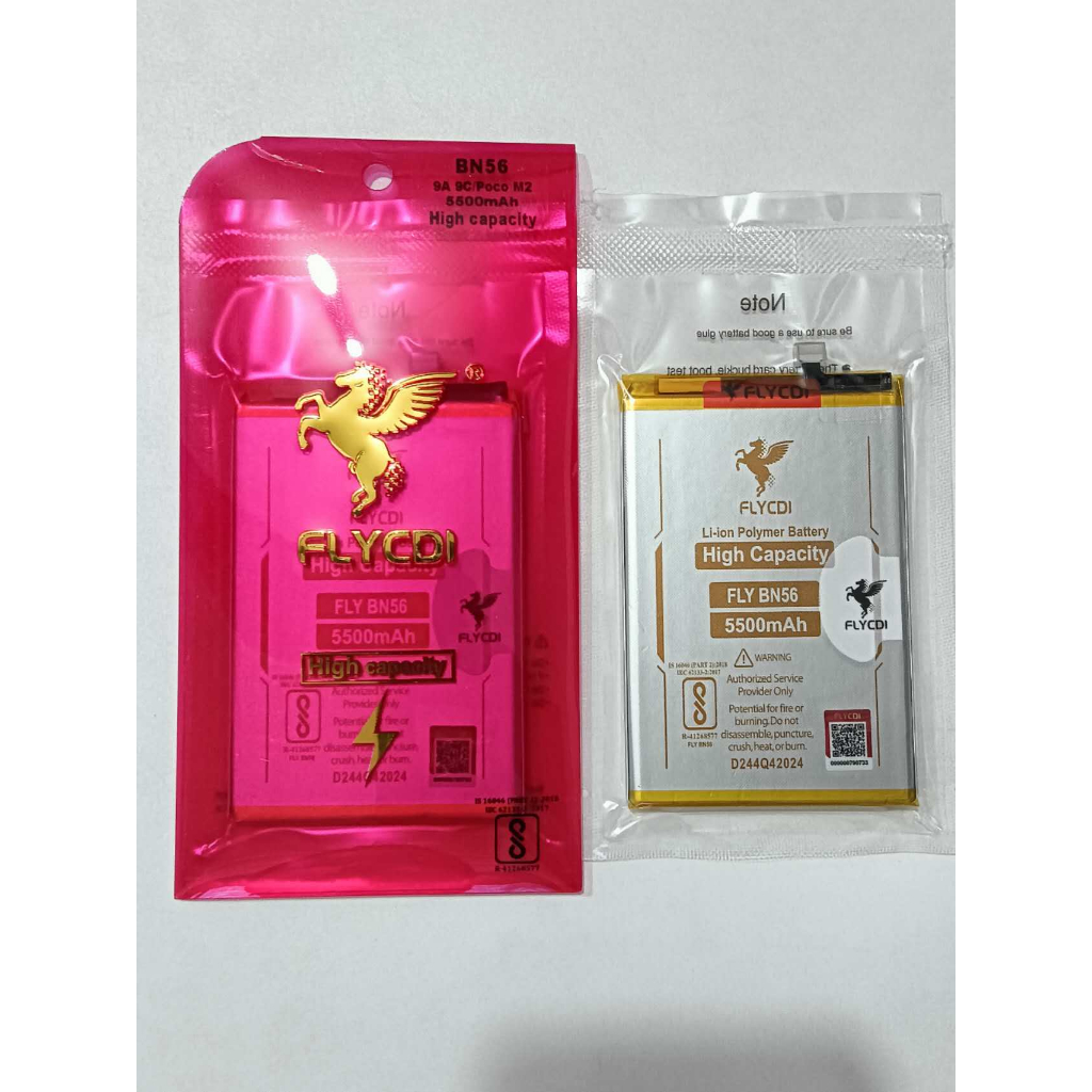 FLYCDI Battery Redmi 9A 9C BN56 5500mAh Battery for Replacement ...
