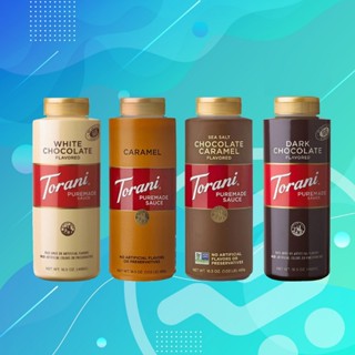 Torani Puremade Sauces Squeeze Bottles 16.5oz Favorites (Flat Caps ...