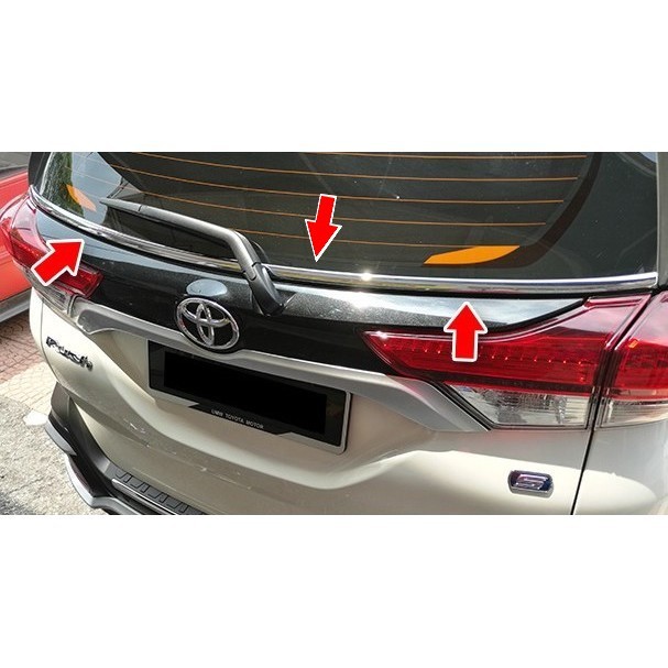 Toyota Rush 2018-22 Rear Window Trim Chrome Garnish | Shopee Philippines