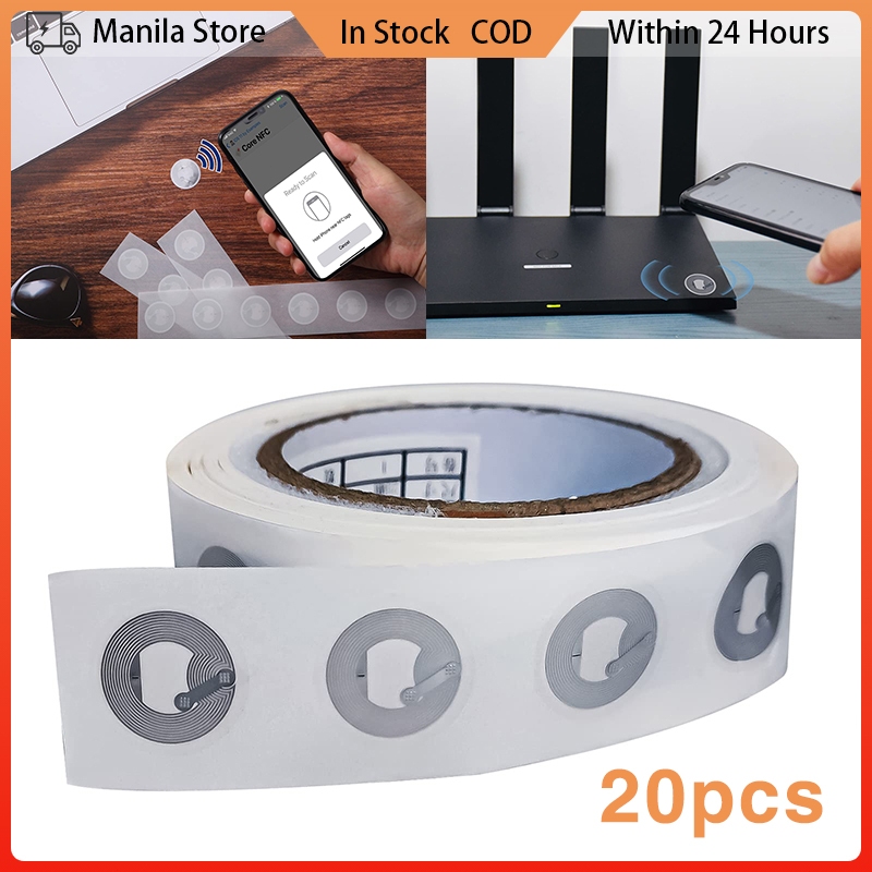 20pcs NFC Tags 213 High-frequency Chip Electronic Label Sticker Chip ...