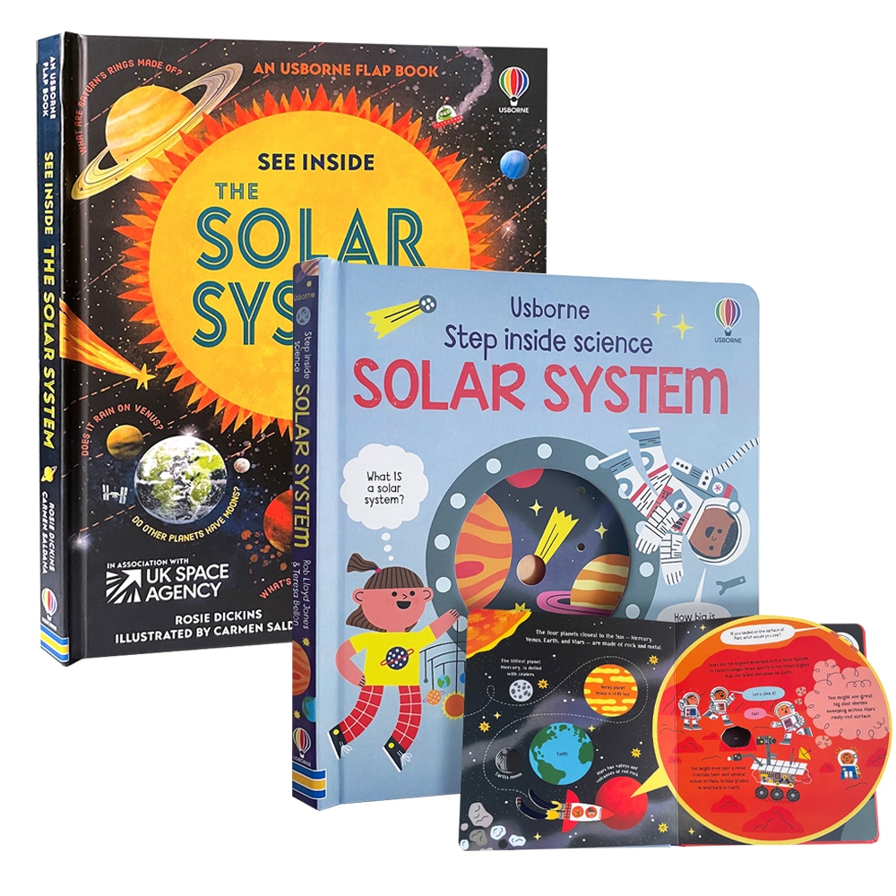 Usborne See inside the Solar System & Step Inside Science Solar System ...