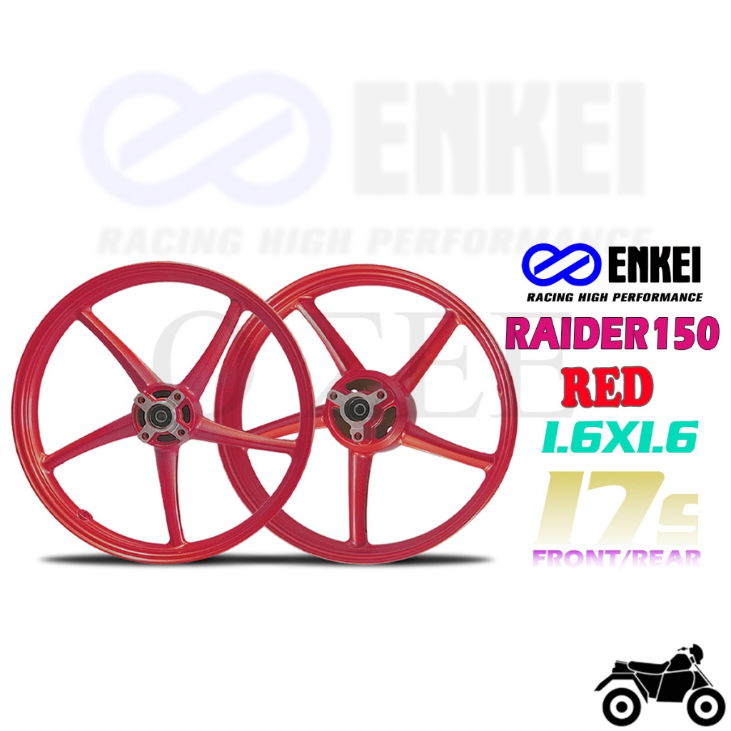 ENKEI 522 MAGS FOR SUZUKI Raider150 Carb/FI r150 1.6*1.6-17S | Shopee ...