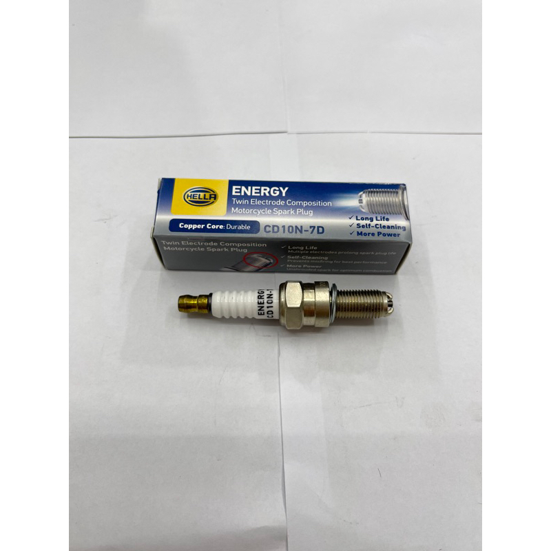 HELLA SPARK PLUG CD10N-7D TWIN ELECTRODE LONG TIP | Shopee Philippines