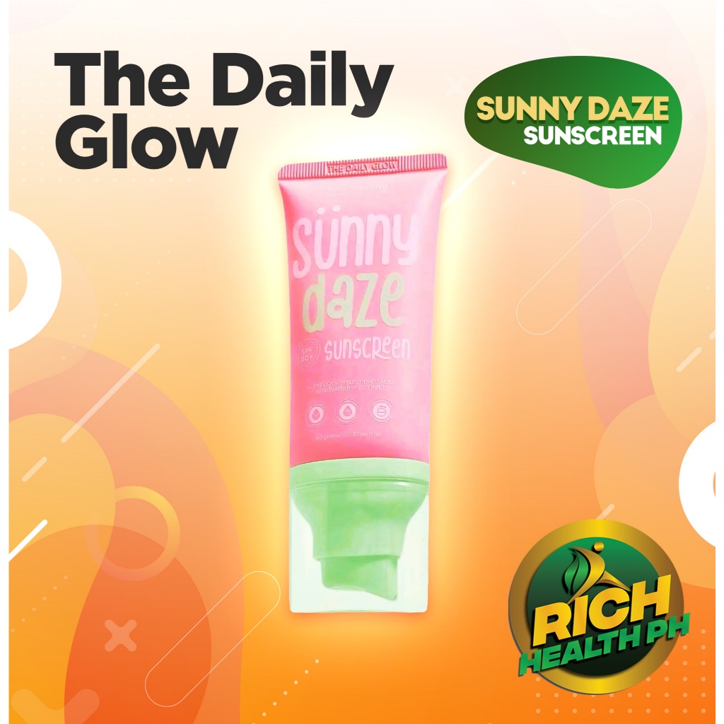 The Daily Glow Sunny Daze Sunscreen 50grams SPF50+ | Shopee Philippines