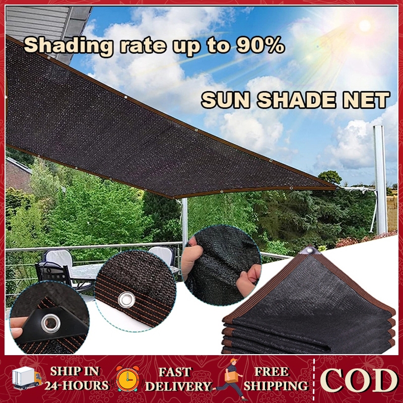Black sun shade net cloth outdoor waterproof garden uv net anti weather ...