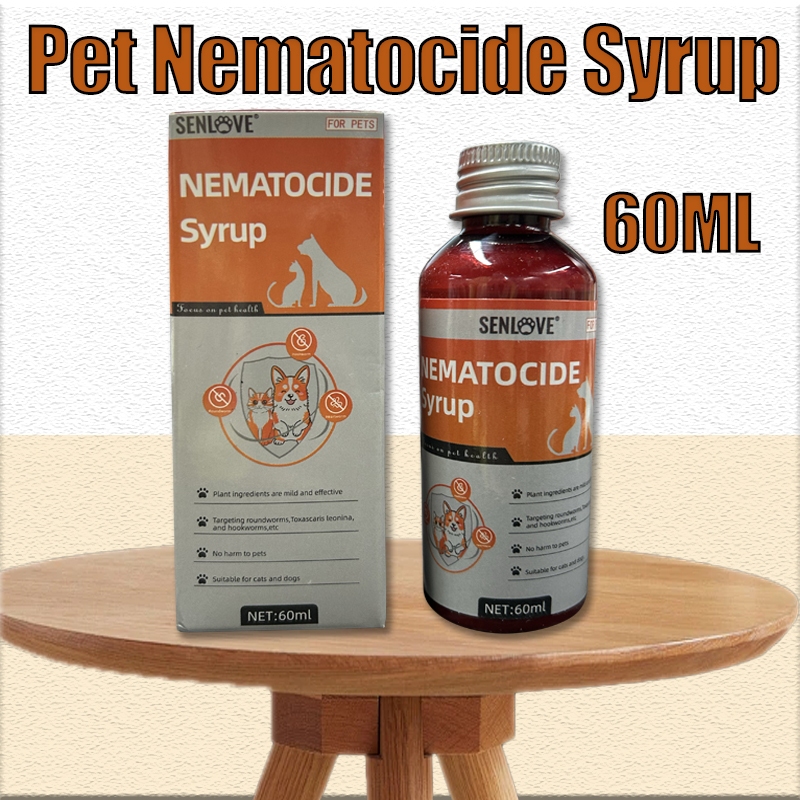 SENLOVE Pet Dewormer Syrup Nematocide Anthelmintic Pang Purga Dewormer ...