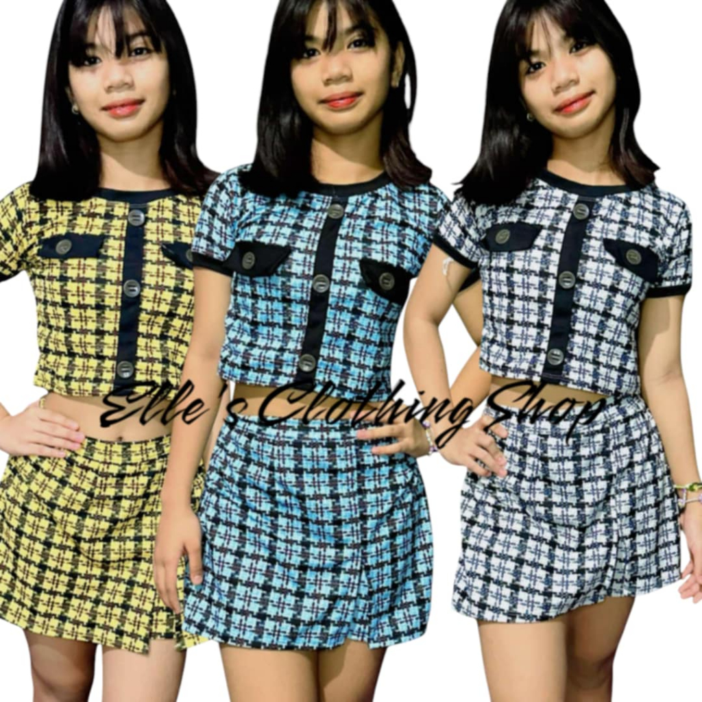ELLISE KOREAN INSPIRED Terno for teens!! can fit to 10yrs old and up ...