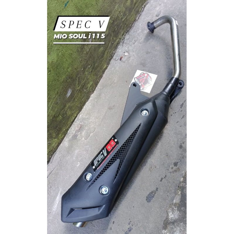 Spec V power pipe msi115/fino fi ( LAST 1 AVAILABLE NO HEAT GUARD ...