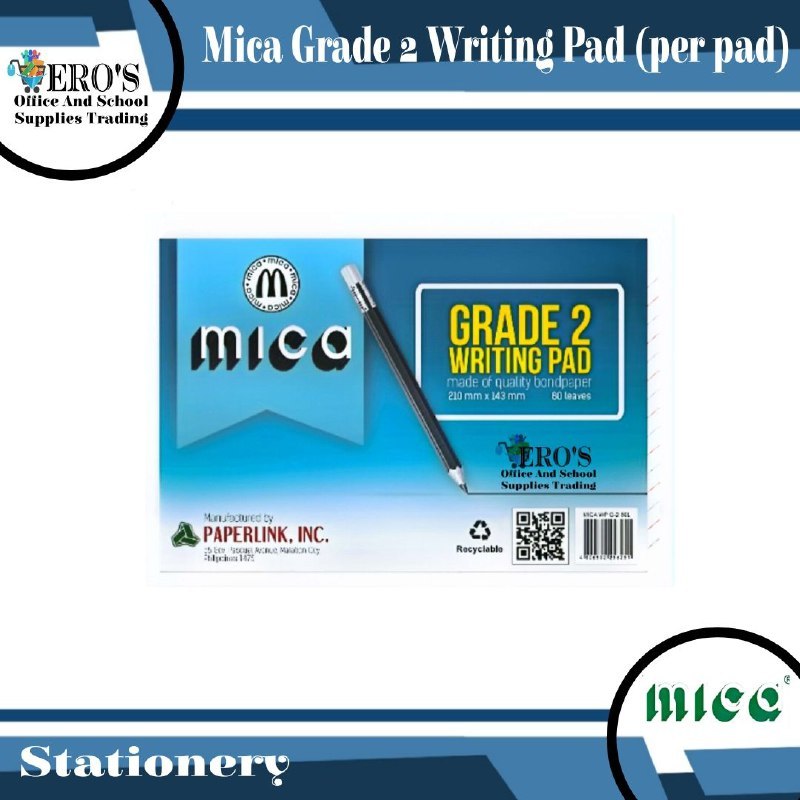 MICA Grade 2 Pad Paper (1 pad) | Shopee Philippines
