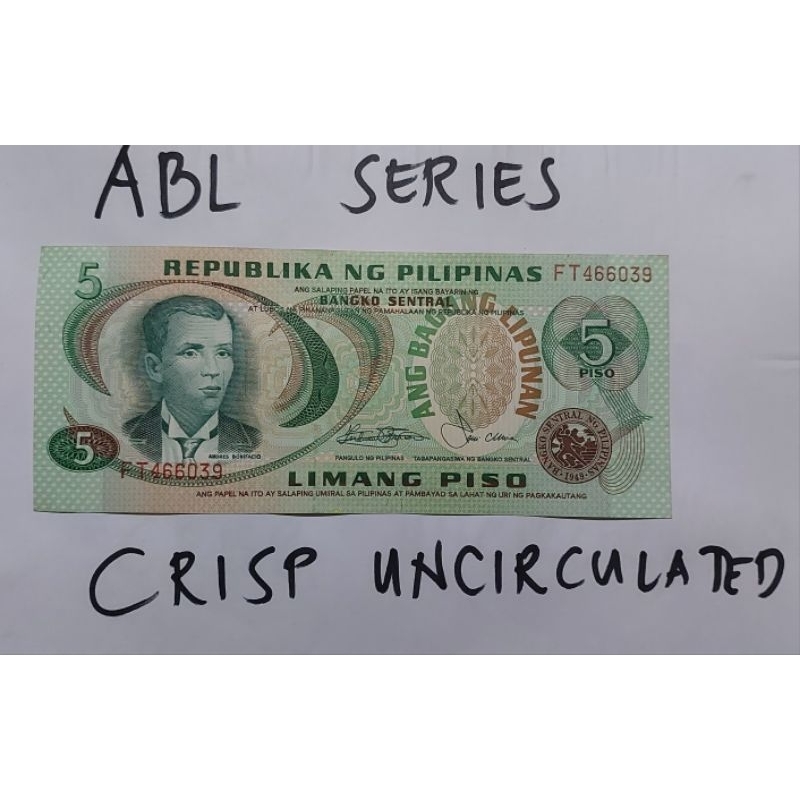 DEMONETIZED: 5piso ABL SERIES (UNCIRCULATED) | Shopee Philippines