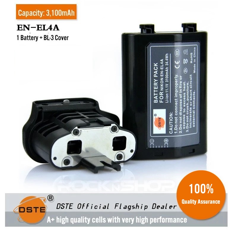 DSTE EN-EL4a Replacement Battery for Nikon D2H D2Hs D2Xs D3 D3S ...