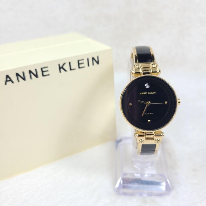 ANNE KLEIN AK1980BKGB TWO-TONE STAINLESS STEEL BRACELET LADIES WATCH ...