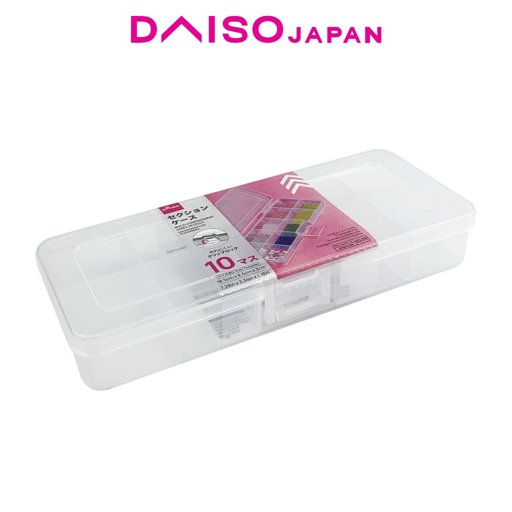 Daiso Multi-Compartment Clear Case (10 cells) | Shopee Philippines