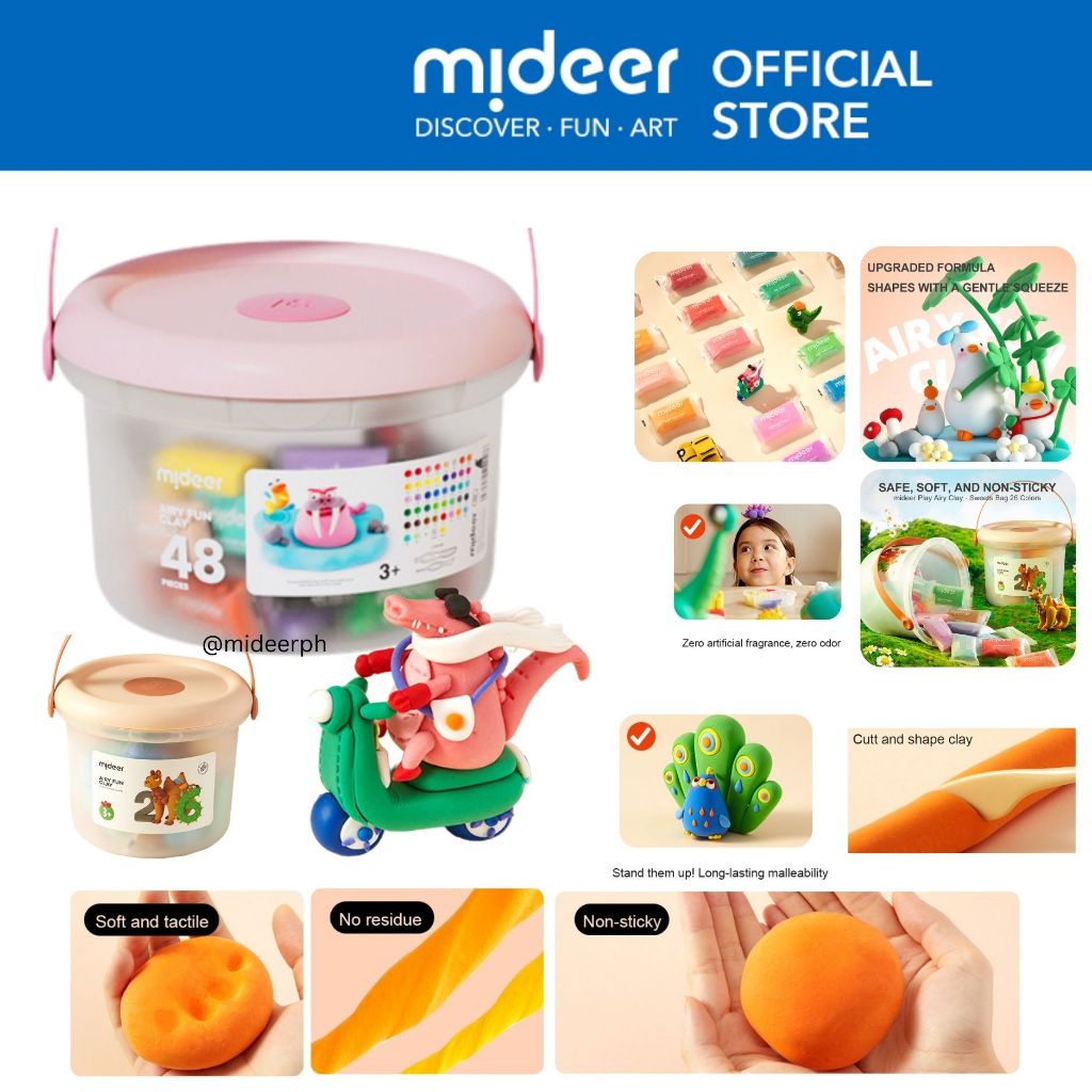 Mideer Air Fun Clay Set by Mideer | Shopee Philippines